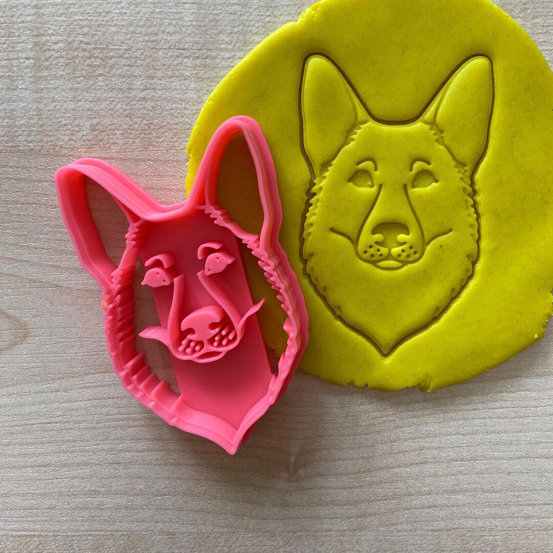 German Shepherd Face Cookie Cutter - Etsy