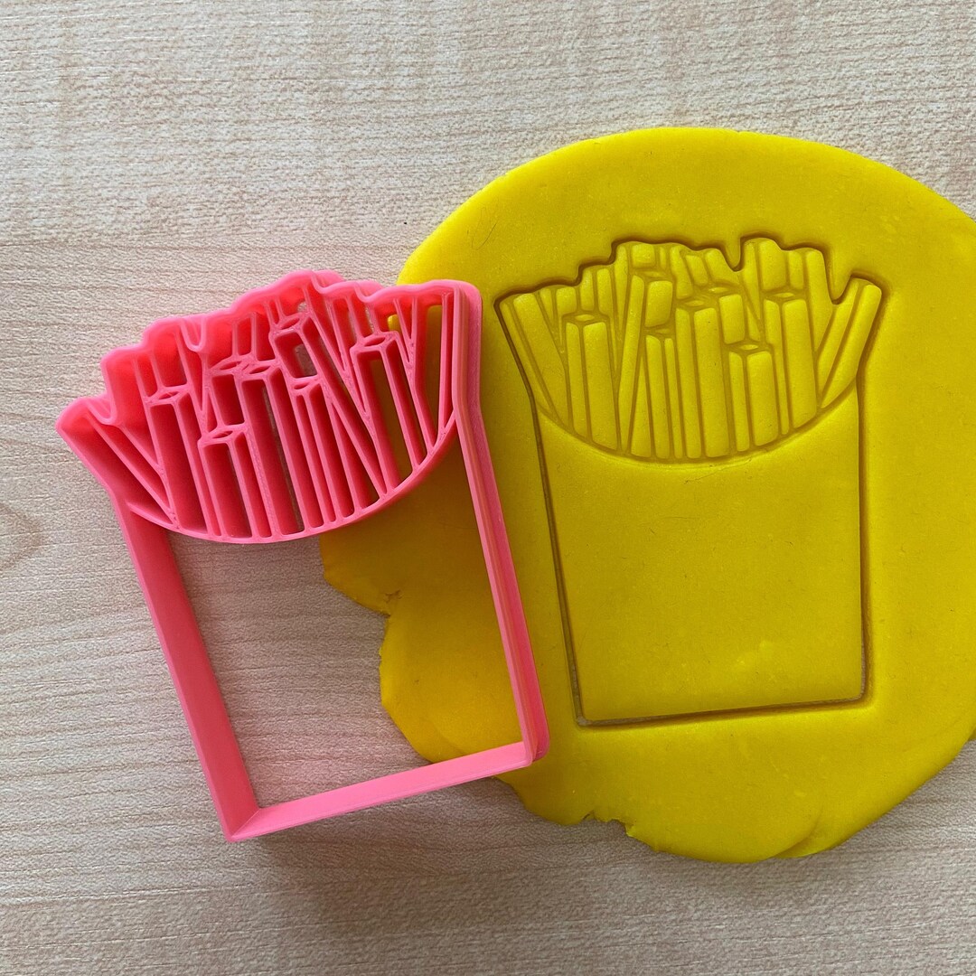 French Fries Cookie Cutter, Fast Food Biscuit Cutter, Junk Food Fondant ...