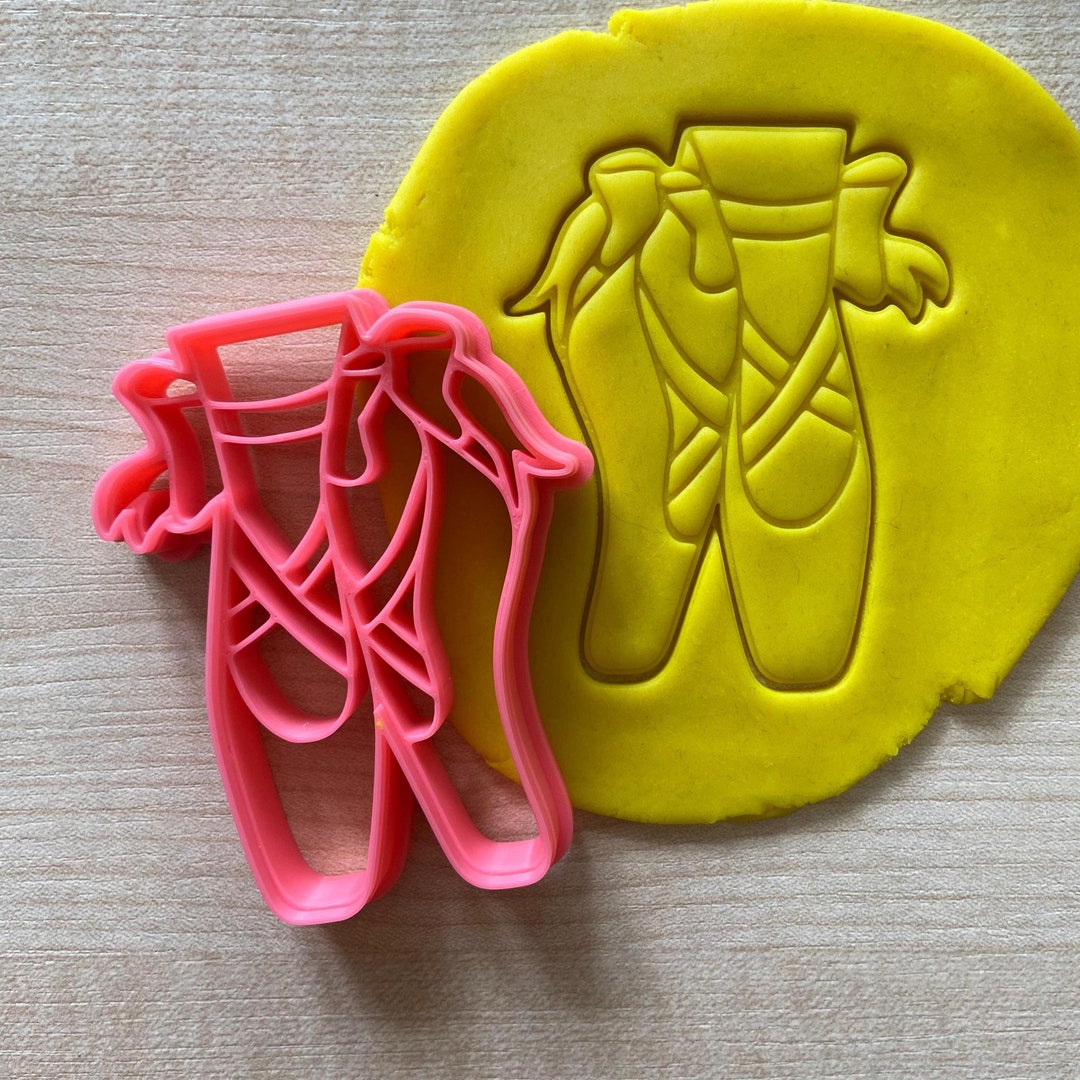 Ballet Shoes Cookie Cutter, Ballerina Dancer Biscuit Stamp, Fondant ...