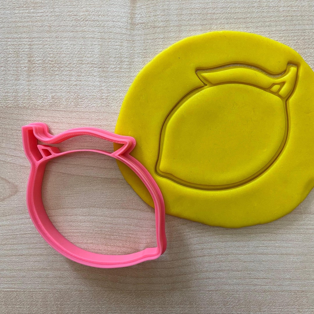 Whole Lemon With Leaf Cookie Cutter, Citrus Fruit Cookie Cutter - Etsy