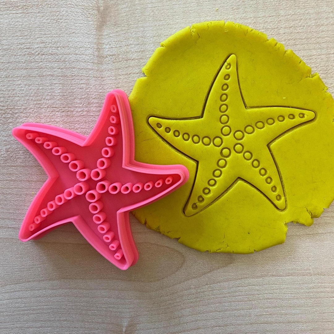 Realistic Starfish Cookie Cutter, Sea Star Fondant Stamp, Summer Beach ...