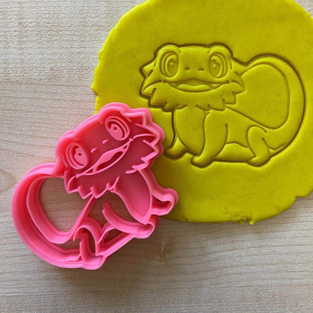 Cute Bearded Dragon Cookie Cutter, Pogona Cookie Cutters, Cute Pet ...