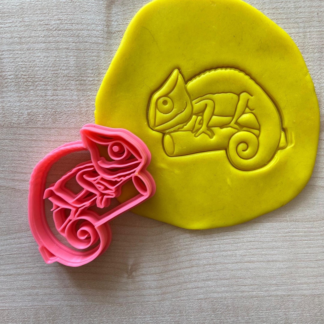 Cute Chameleon Cookie Cutter, Panther Chameleons Lizard Lizards Rain ...