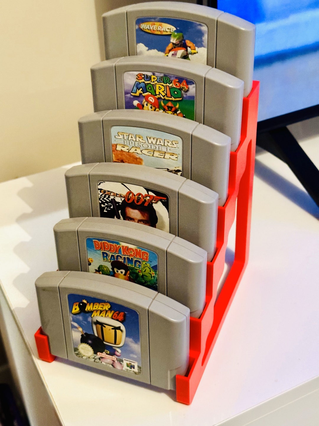 N64 Display Stand for 6x Cartridges - Etsy
