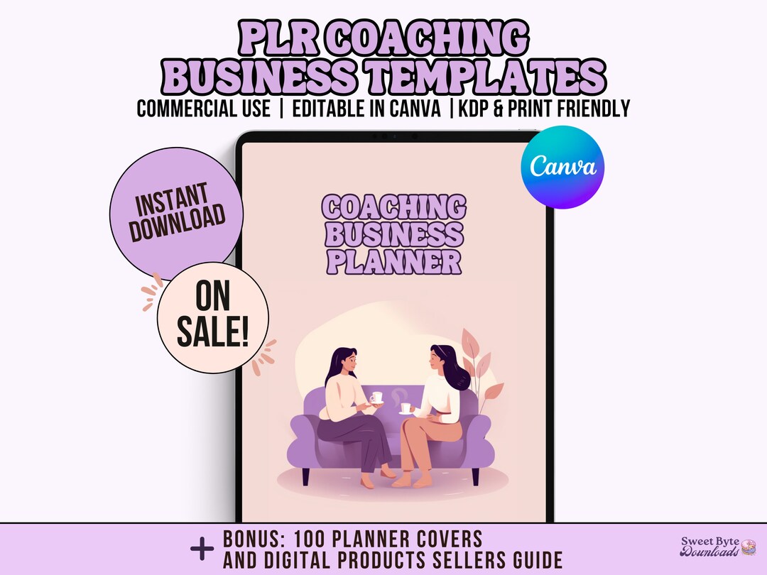 PLR Printable Planner Templates to Resell Coaching Business Canva ...