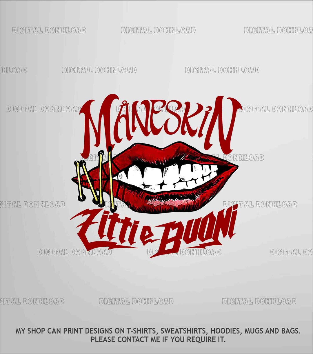 Måneskin Band Design Png, Bundle Måneskin Tour SVG, Rock Band Tour ...