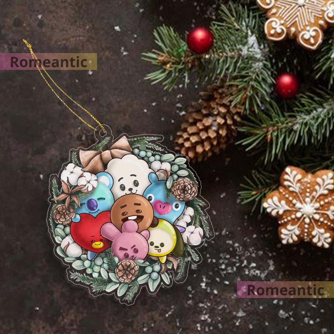 BT21 Christmas Acrylic Ornamentk-pop Bangtan Boys Christmas - Etsy