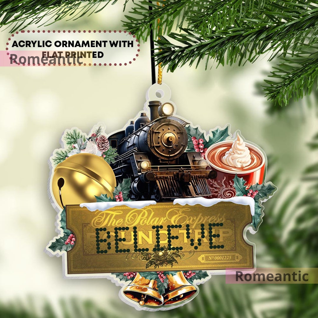 Custom the Polar Express Christmas Ornament Family Tree - Etsy
