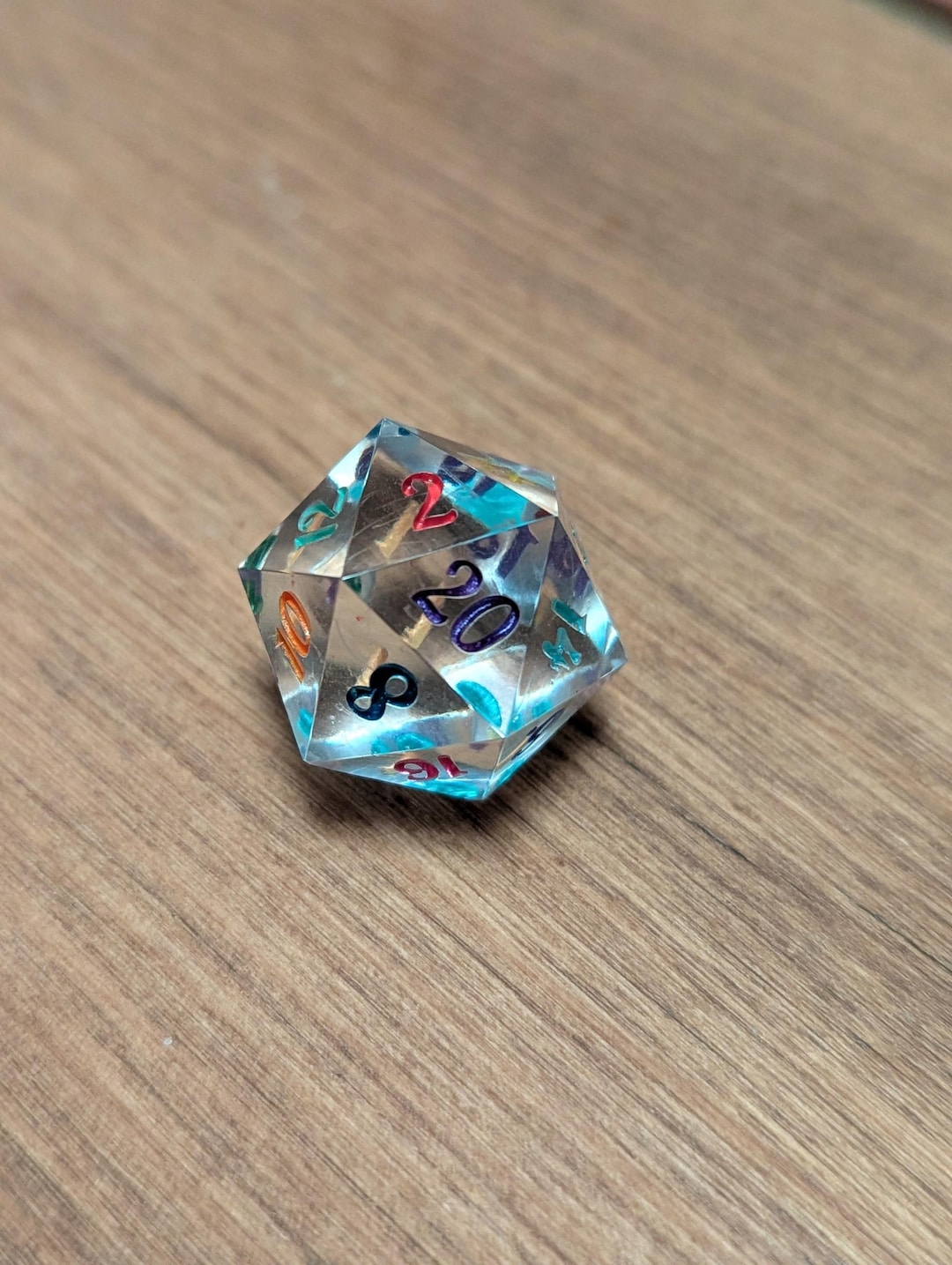 20 Shades | D20 | Handmade Dice | Sharp Edge Polyhedral Dnd Dice | D20 ...