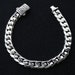 Handmade 925 Sterling Silver Cuban Chain Bracelet - 9mm - Etsy