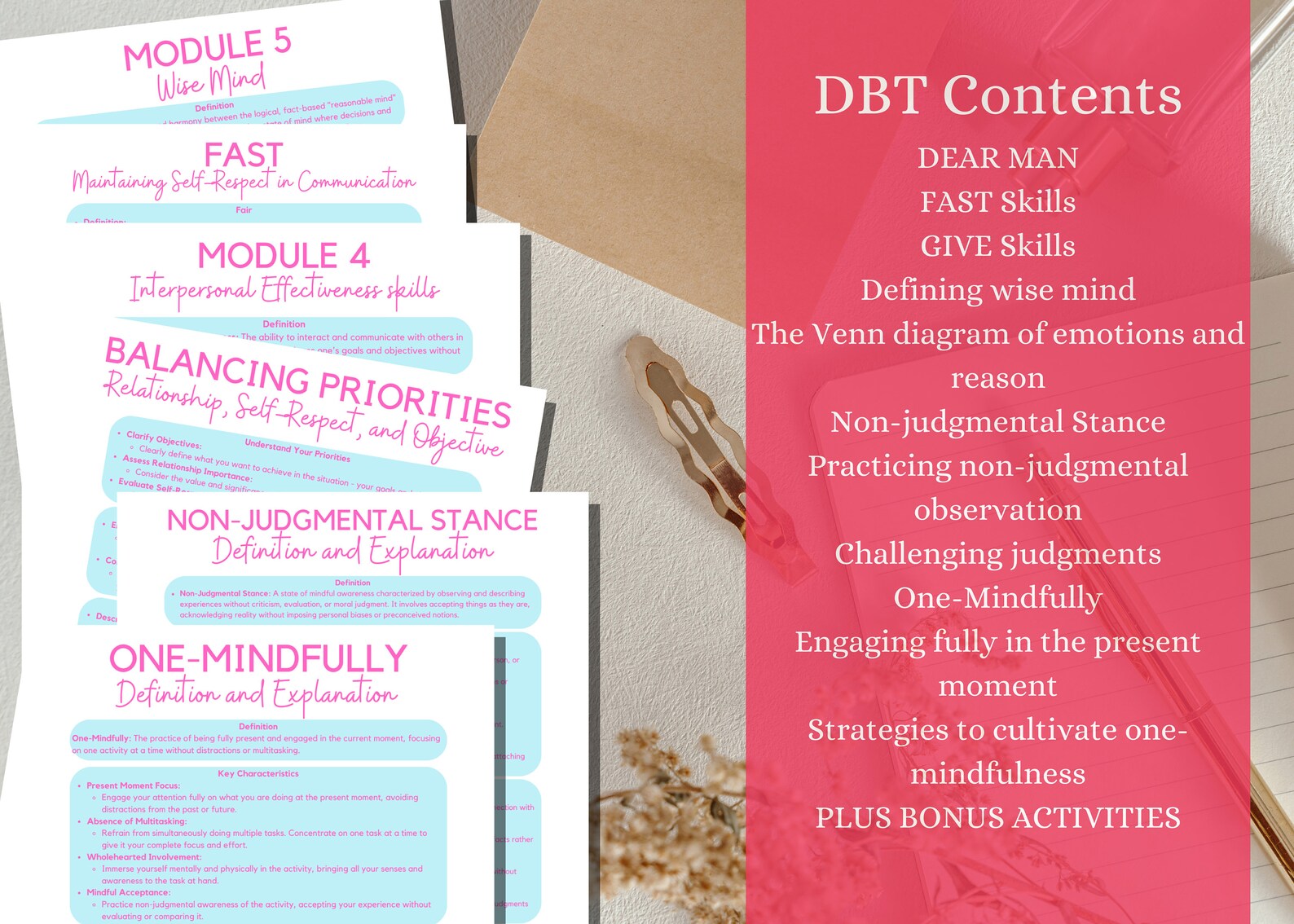 Mega Bundle DBT EMDR BPD Workbook, Dbt Workbook, Emdr Workbook, Bpd ...