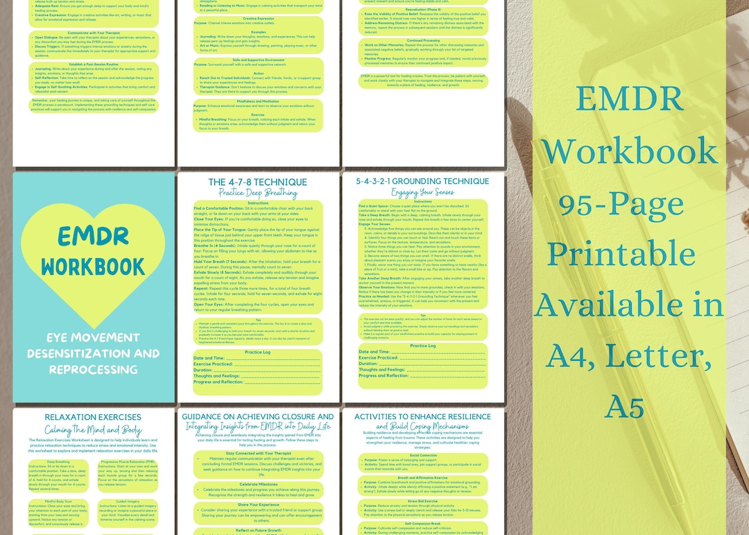 EMDR Workbook, EMDR Worksheet, Emdr Tools, Emdr Resources, Emdr Client ...