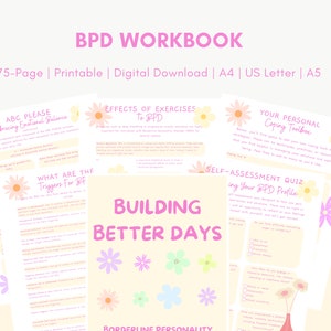 Bpd, Bpd Workbook, Bpd Borderline, Coping Skills, Therapy Worksheet ...