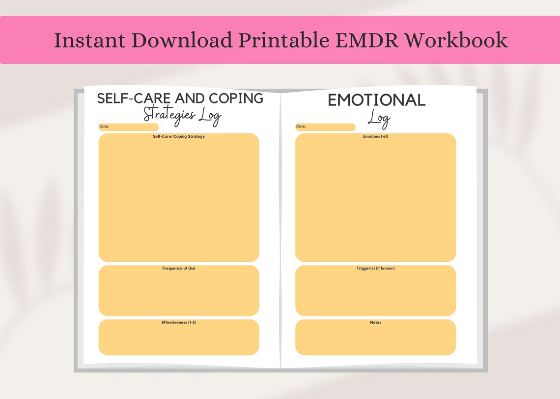 EMDR Workbook, EMDR Worksheet, Emdr Tools, Emdr Resources, Emdr Client ...
