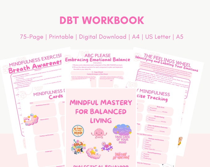 Emotional Regulation, DBT Skills Bundle, Kids & Teens Workbook, DBT ...