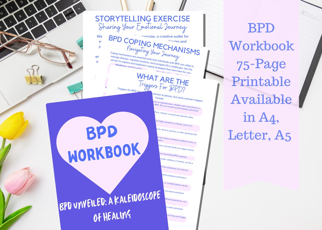 Bpd, Bpd Workbook, Bpd Borderline, Coping Skills, Therapy Worksheet ...