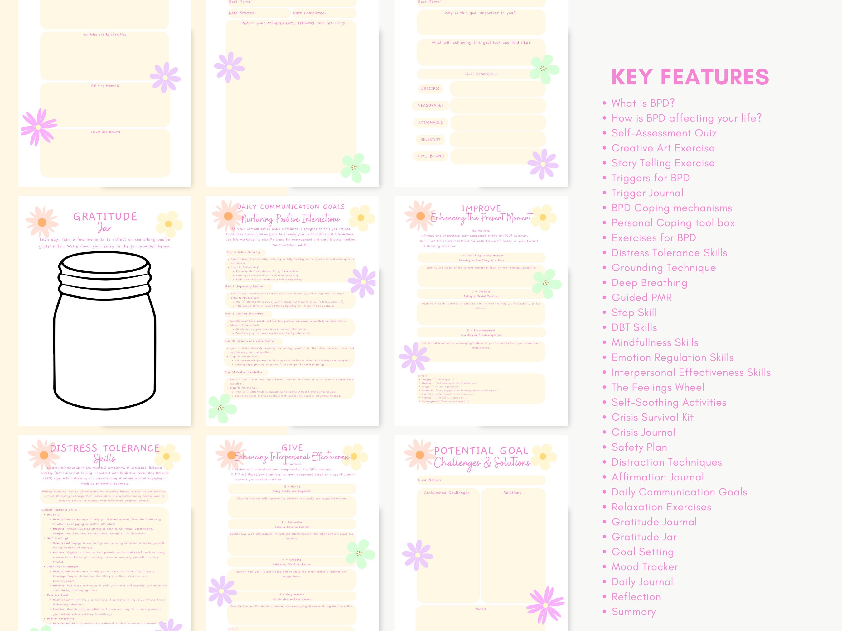 Bpd Bpd Workbook Bpd Borderline Coping Skills Therapy - Etsy