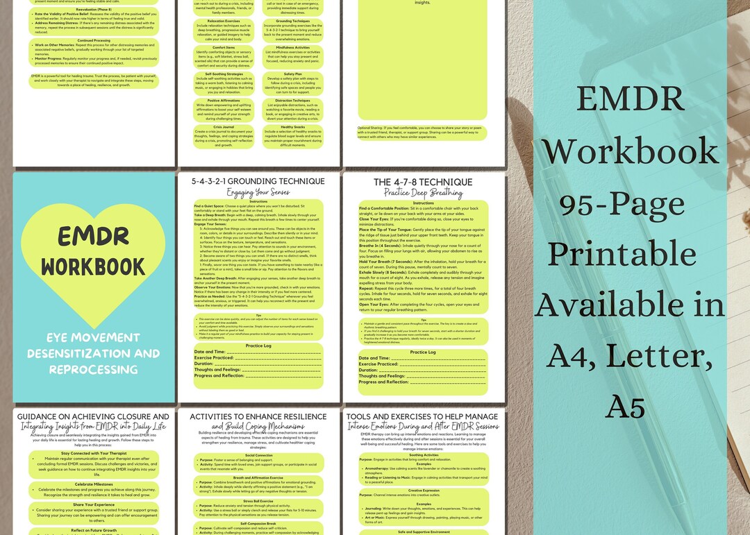 EMDR Workbook, EMDR Worksheet, Emdr Tools, Emdr Resources, Emdr Client ...