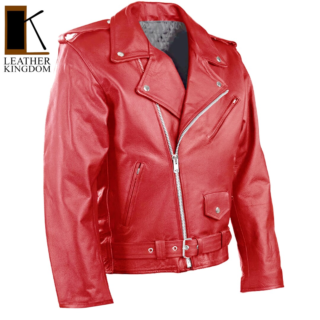Handcrafted Customize Brando Genuine Leather Jacket Motorcycle Perfecto ...