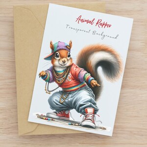 Hip Hop Animal, Funny Animals PNG, Watercolor Cute Animals, T-shirt ...