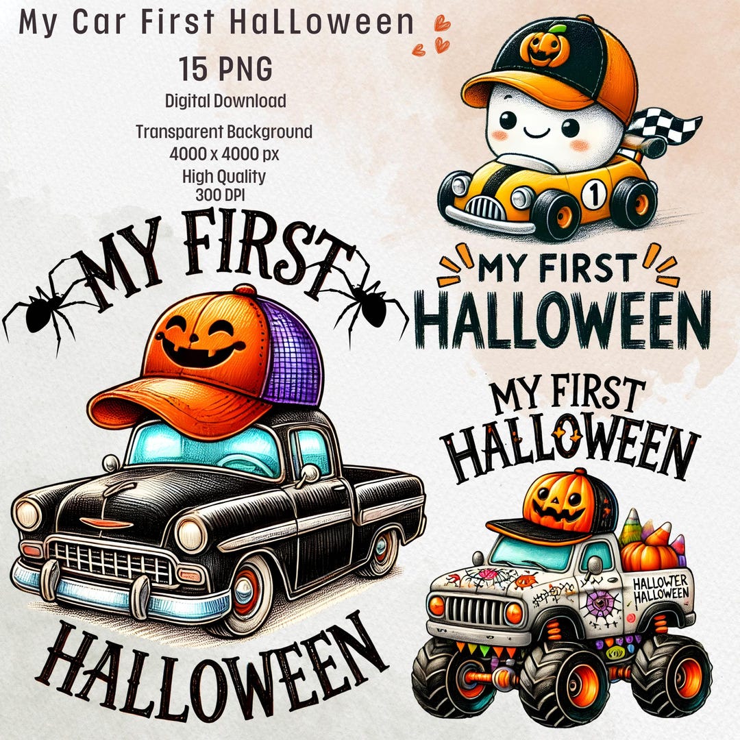 First Halloween PNG Clipart: Baby's 1st Halloween (digital Download) - Etsy
