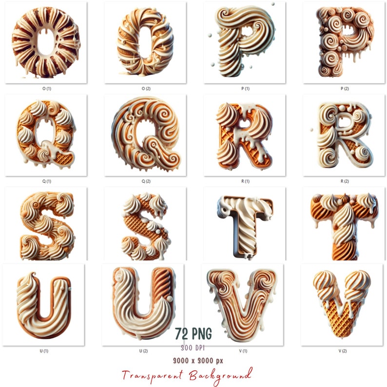 Chocolate Alphabet, Chocolate Clipart, Watercolor Chocolate Clipart ...