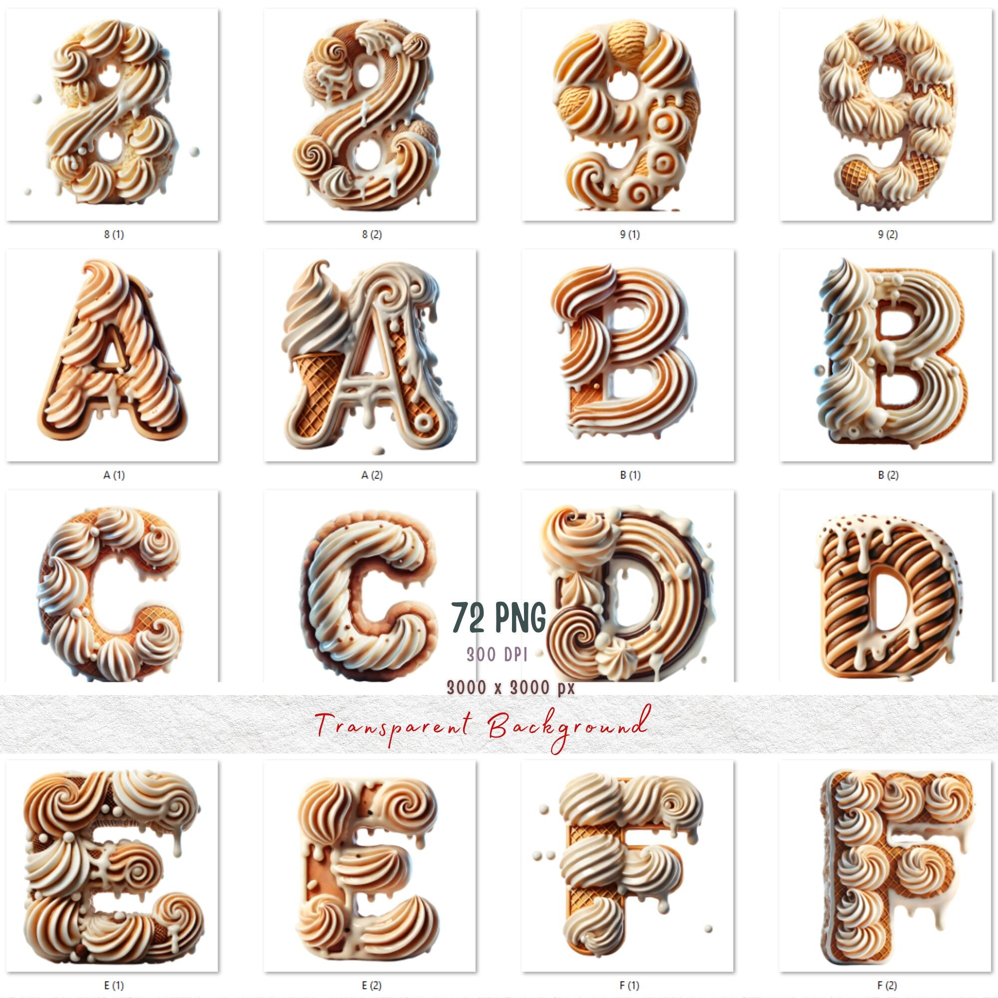 Chocolate Alphabet, Chocolate Clipart, Watercolor Chocolate Clipart ...