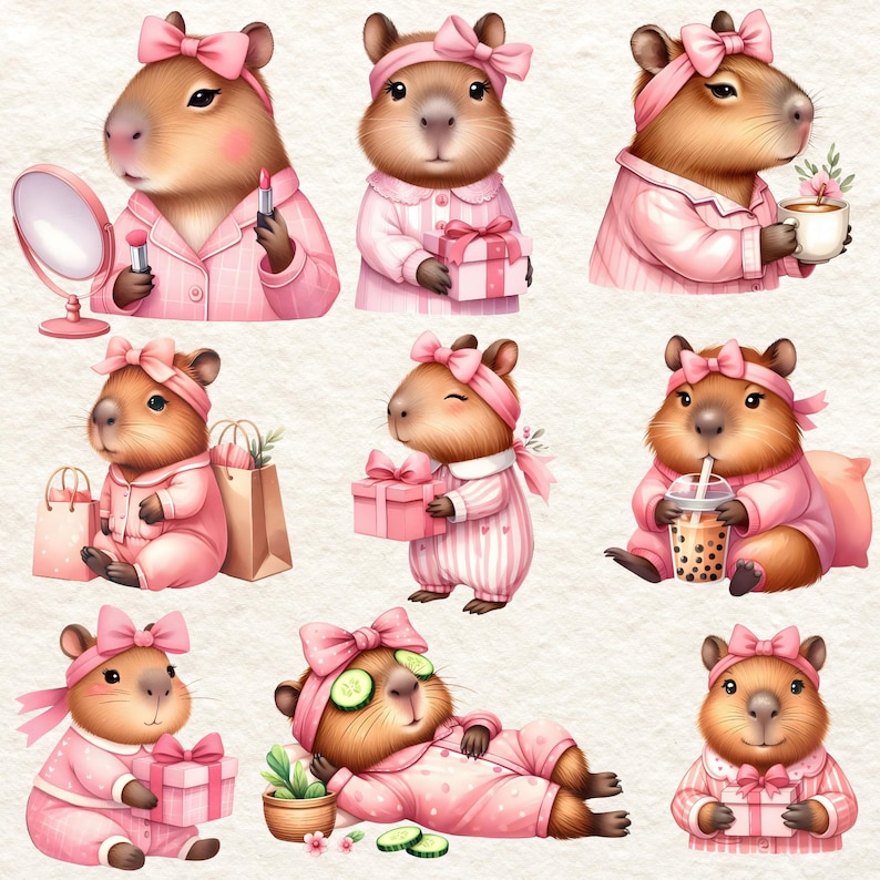 Cute Capybara PNG, Capybara clipart, Capybara art, Nursery Clipart ...