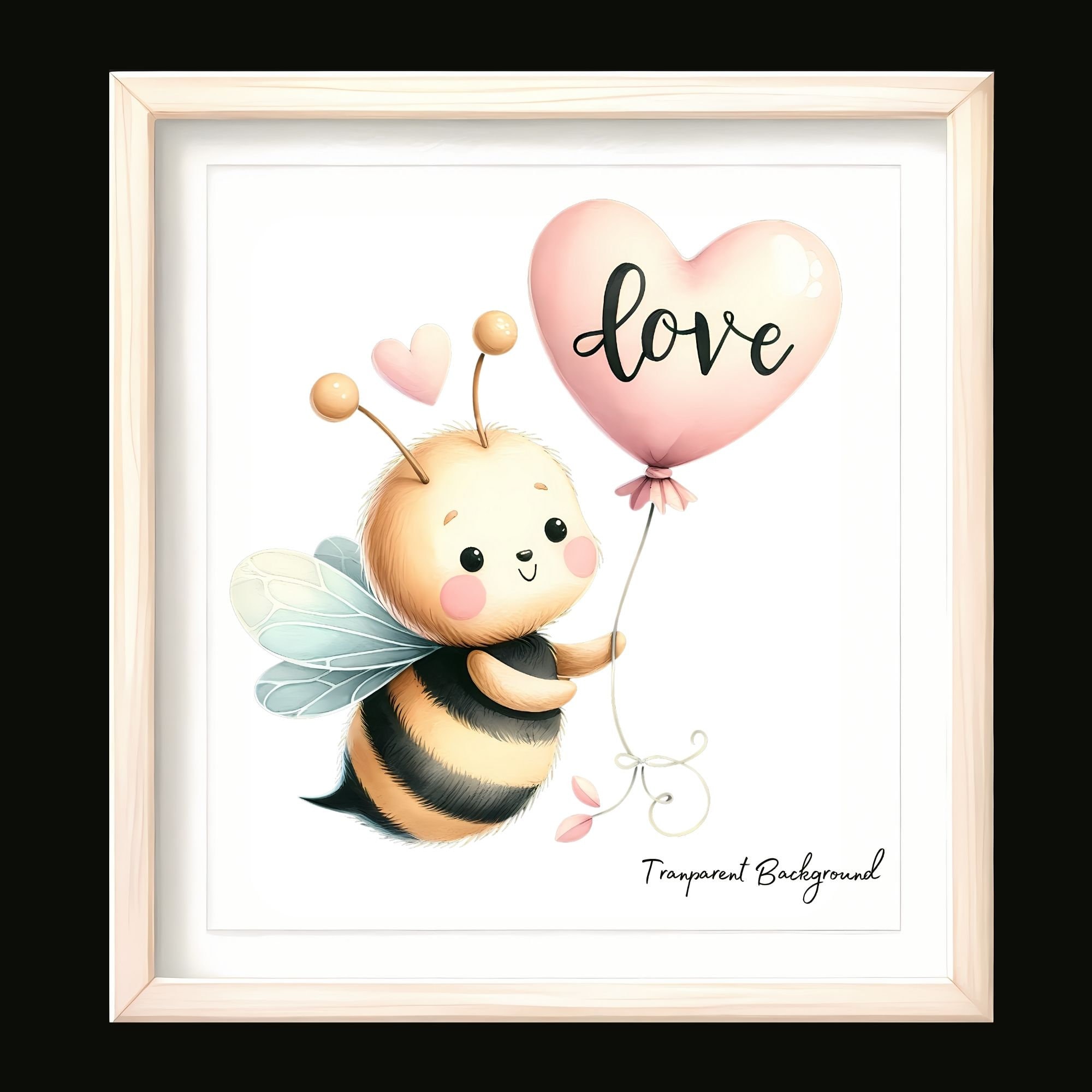Watercolor Bees Clipart Png, Love Bee Clipart, Cute Bee Png, Valentine ...