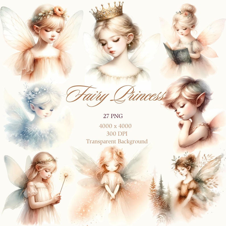 Sweet Princess , Fairy Tale Clipart, Cute Princess Clipart, Baby ...