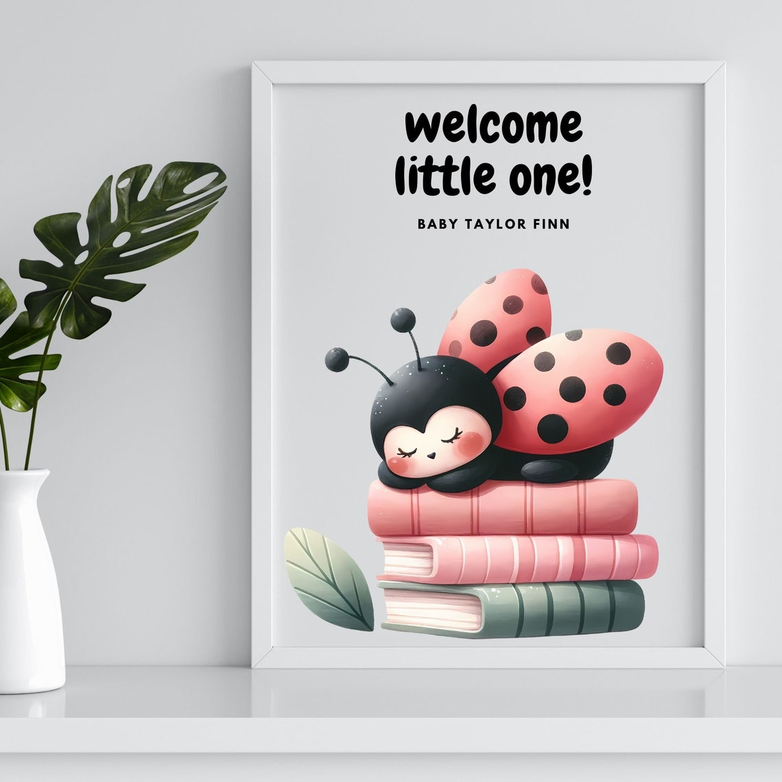 Pink Ladybug Valentine Clipart, Love Bug Clipart, Valentine Sublimation ...