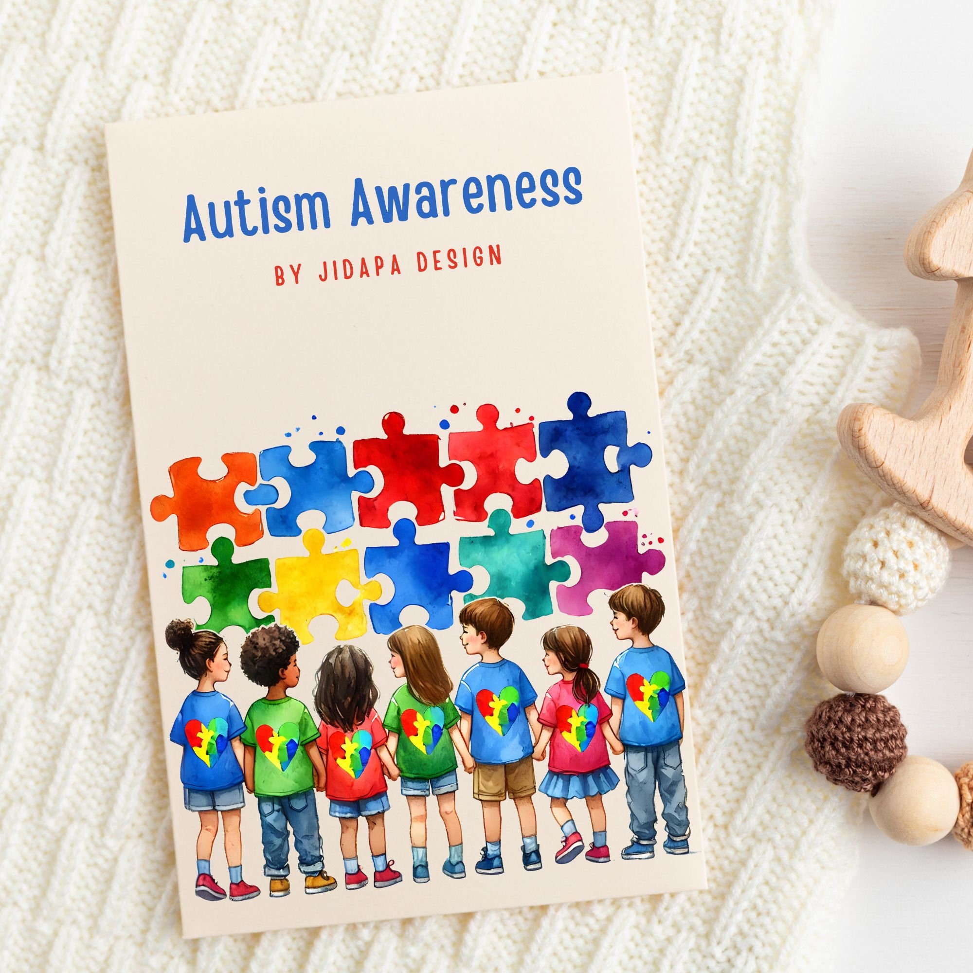 Autism Awareness Watercolor Clipart: Puzzle Heart PNG (digital Download ...