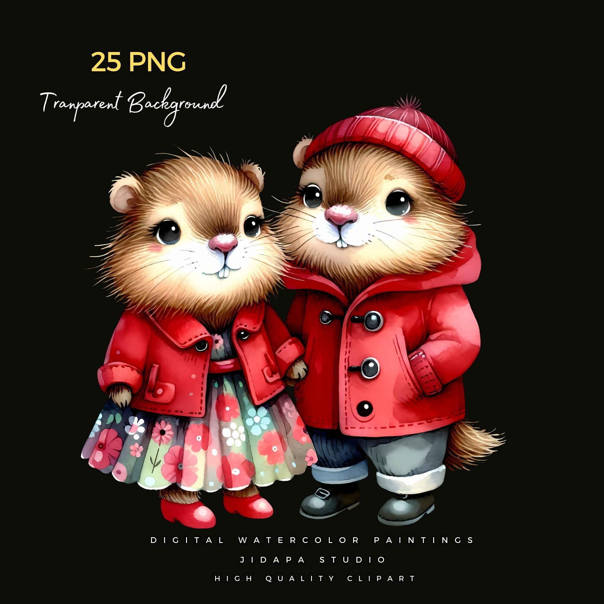 Groundhog Clipart, Watercolor Groundhog Clipart, Groundhog Download ...