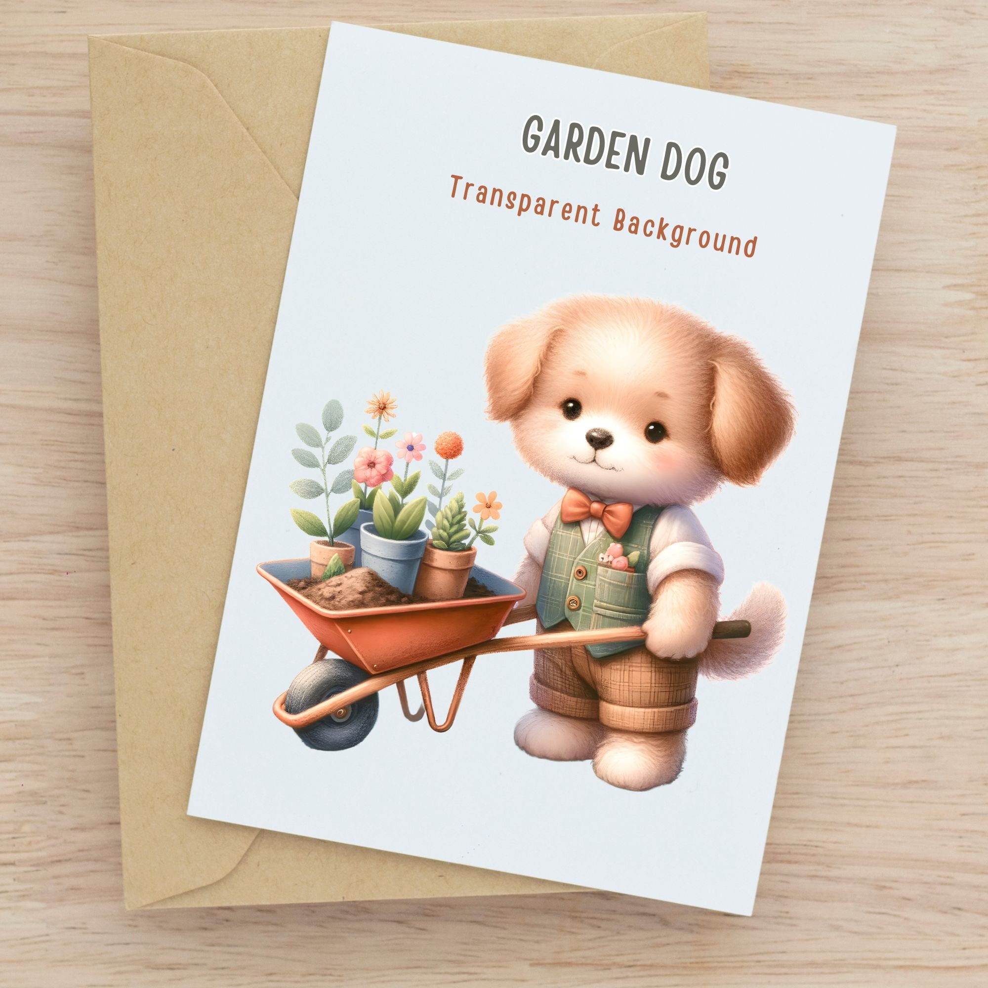 Garden Dog, Cute Dog Clipart, Garden Dog Print, Dogs Clipart, Nursery ...