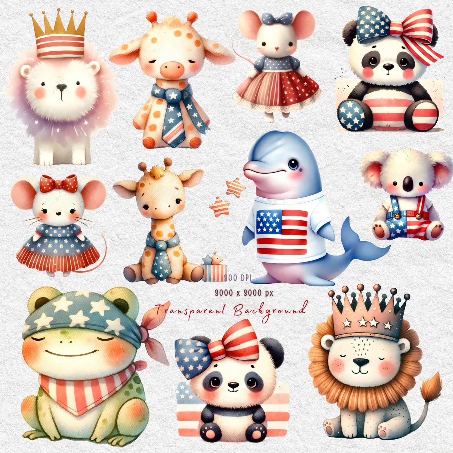 4th of July Png, 4th of July Png for Kids,love Usa, Animals Clipart ...