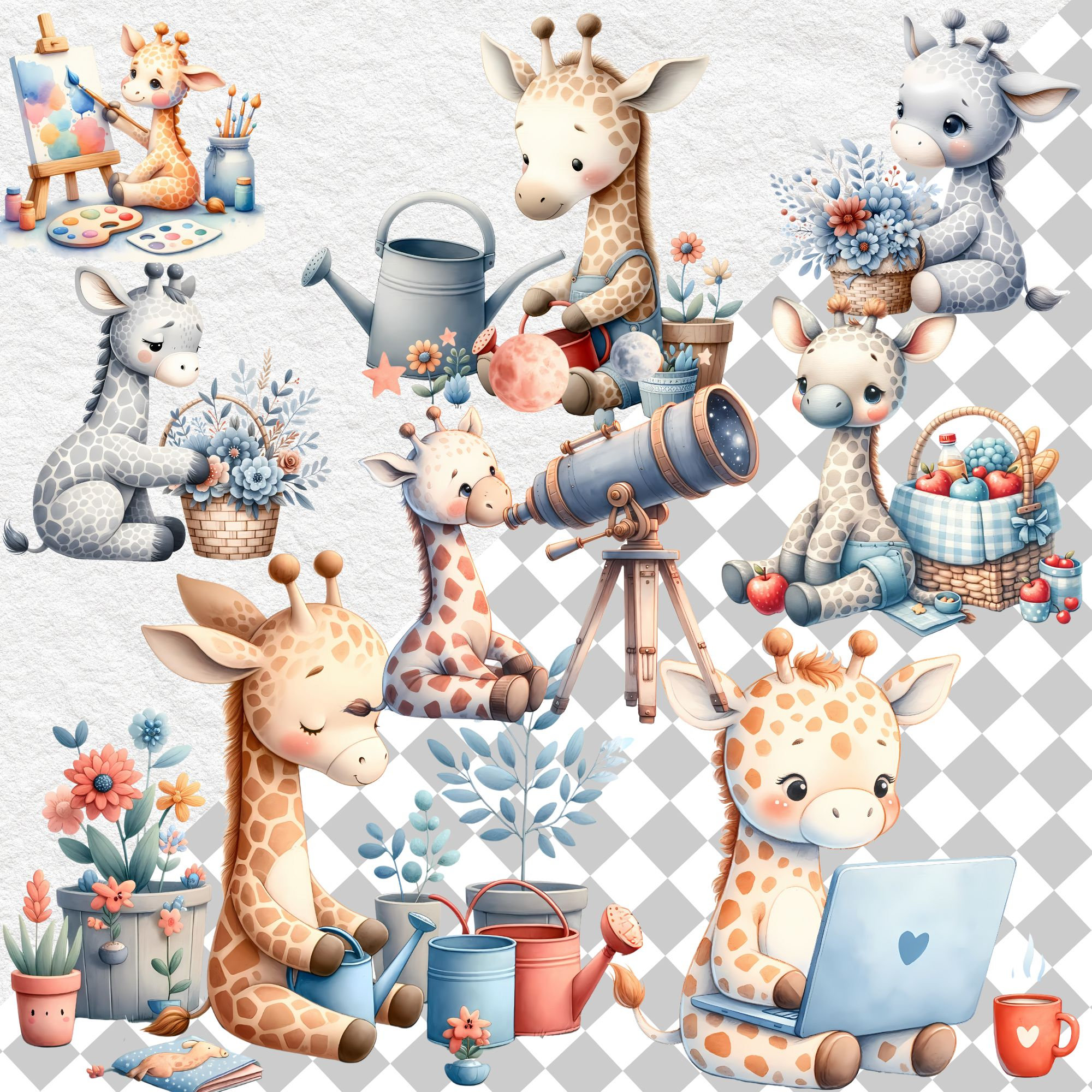 Cute Giraffe Clipart, Cute Giraffe Png, Giraffe Png, Sweet Giraffe ...