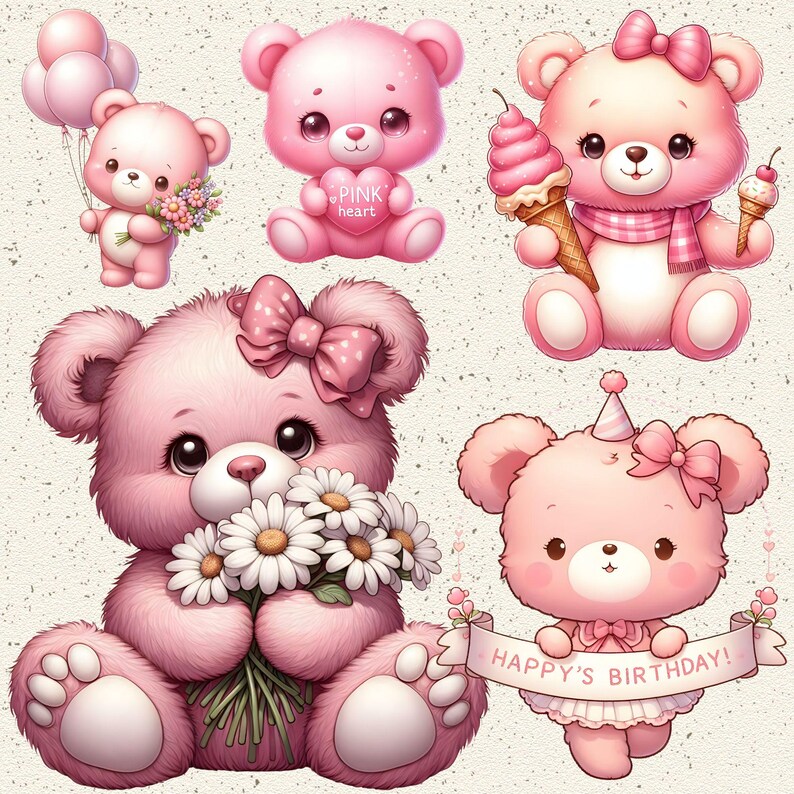 Birthday Bear Png, Bear Birthday, Bear Birthday Card, Cute Bear ...