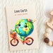 Love Earth, Earth Clipart, Earth Day Clipart, Love Earth Clipart, Eco ...