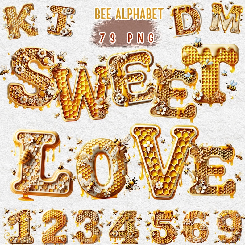 Alphabet Bee, Bee Alphabet Png, Alphabet Bee, Bee Font , Honey Bee ...