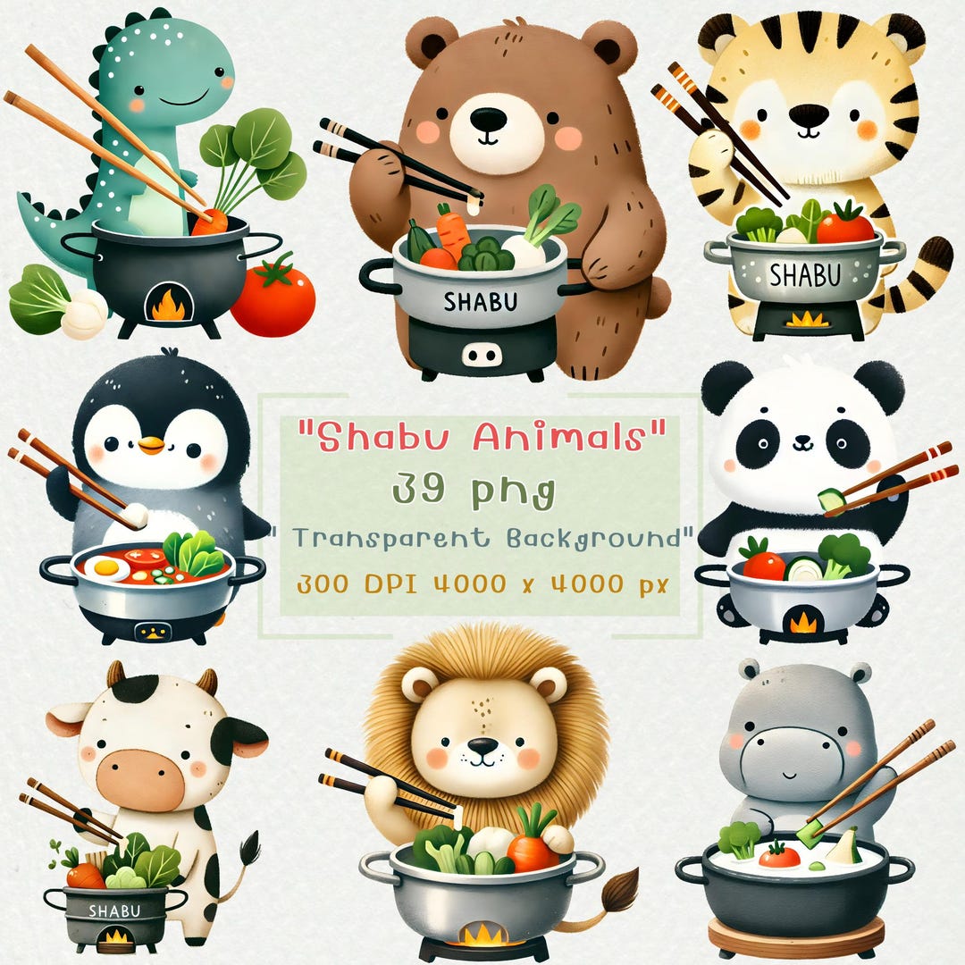 Shabu Shabu Hot Pot, Animals Shabu Hot Pot Clipart, Japanese Food ...