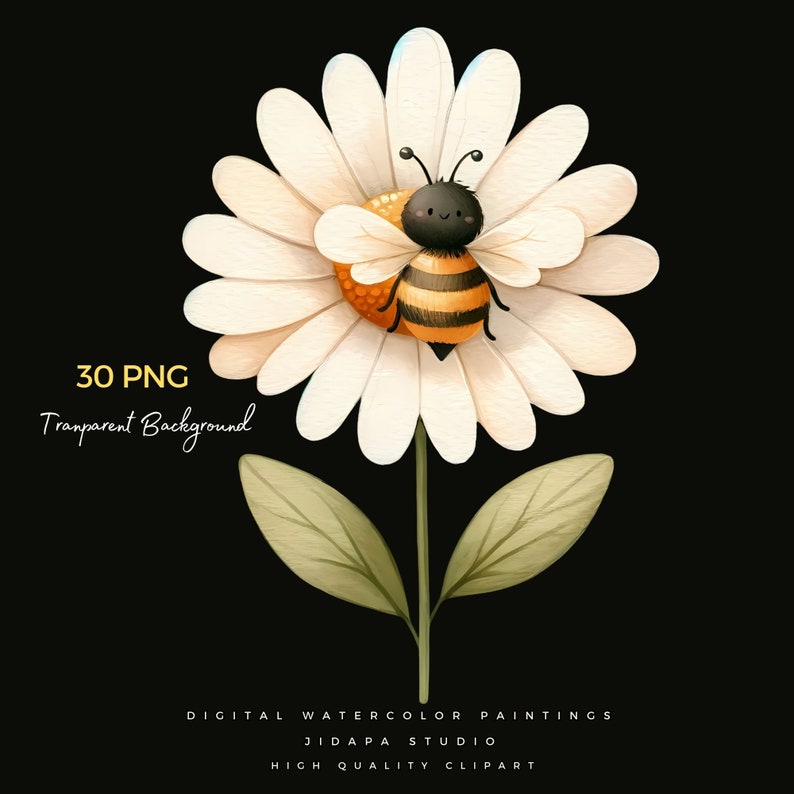 Watercolor Bees Clipart Png, Love Bee Clipart, Cute Bee Png, Valentine ...