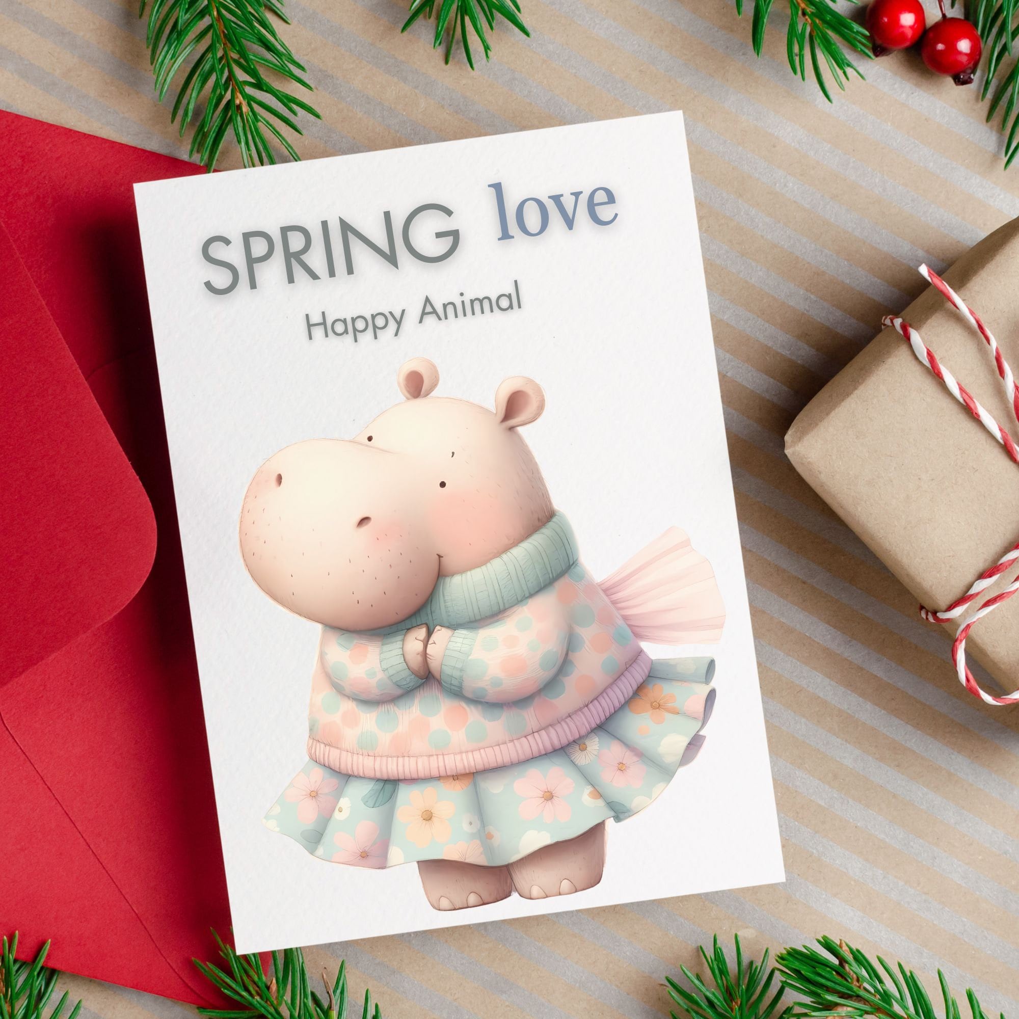 Hippo Clipart, Cute Hippopotamus, Spring Animals , Little Animals ...