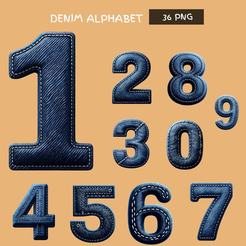 Denim Alphabet, Denim Clipart, Watercolor Denim Clipart, Denim Jeans ...