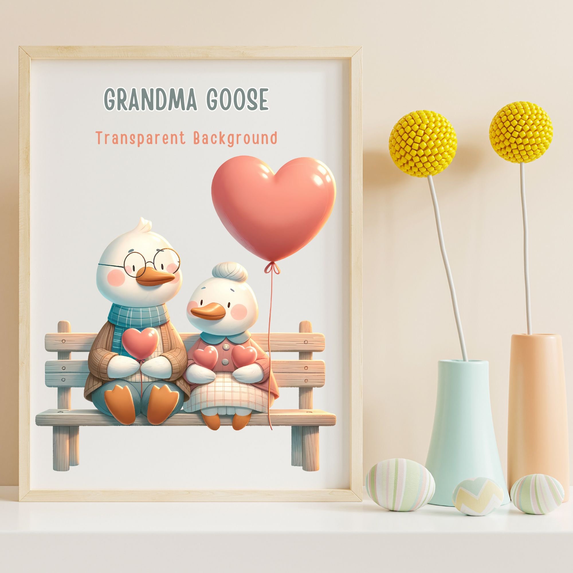 Grandma Goose, Goose Clipart, Goose Print, Goose Print Nursery, Geese ...