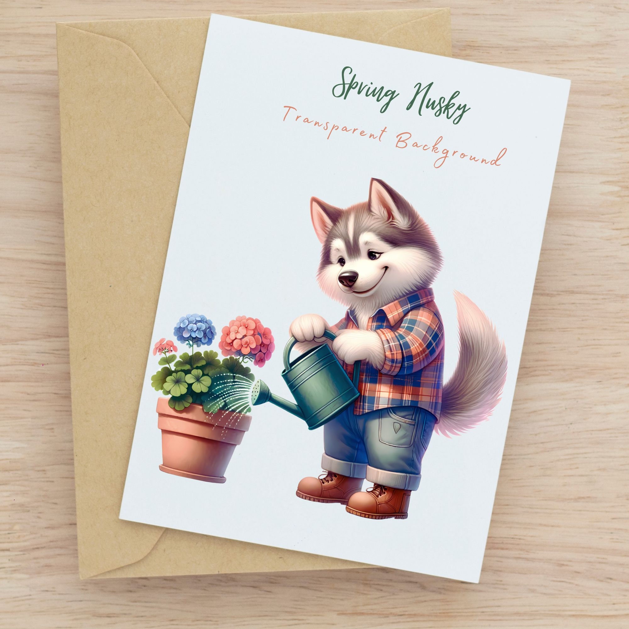 Cute Husky Clipart, Spring Clipart , Dogs Clipart, Little Animals ...