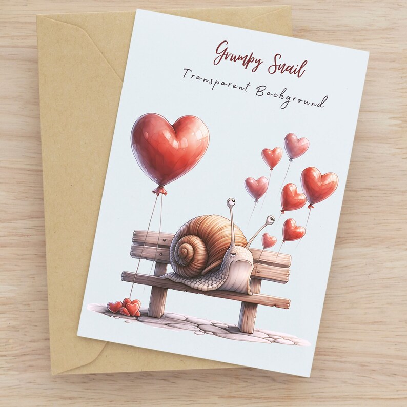 Grumpy Snail Clipart, Watercolor Snail Clipart, Snail Clipart, Little ...