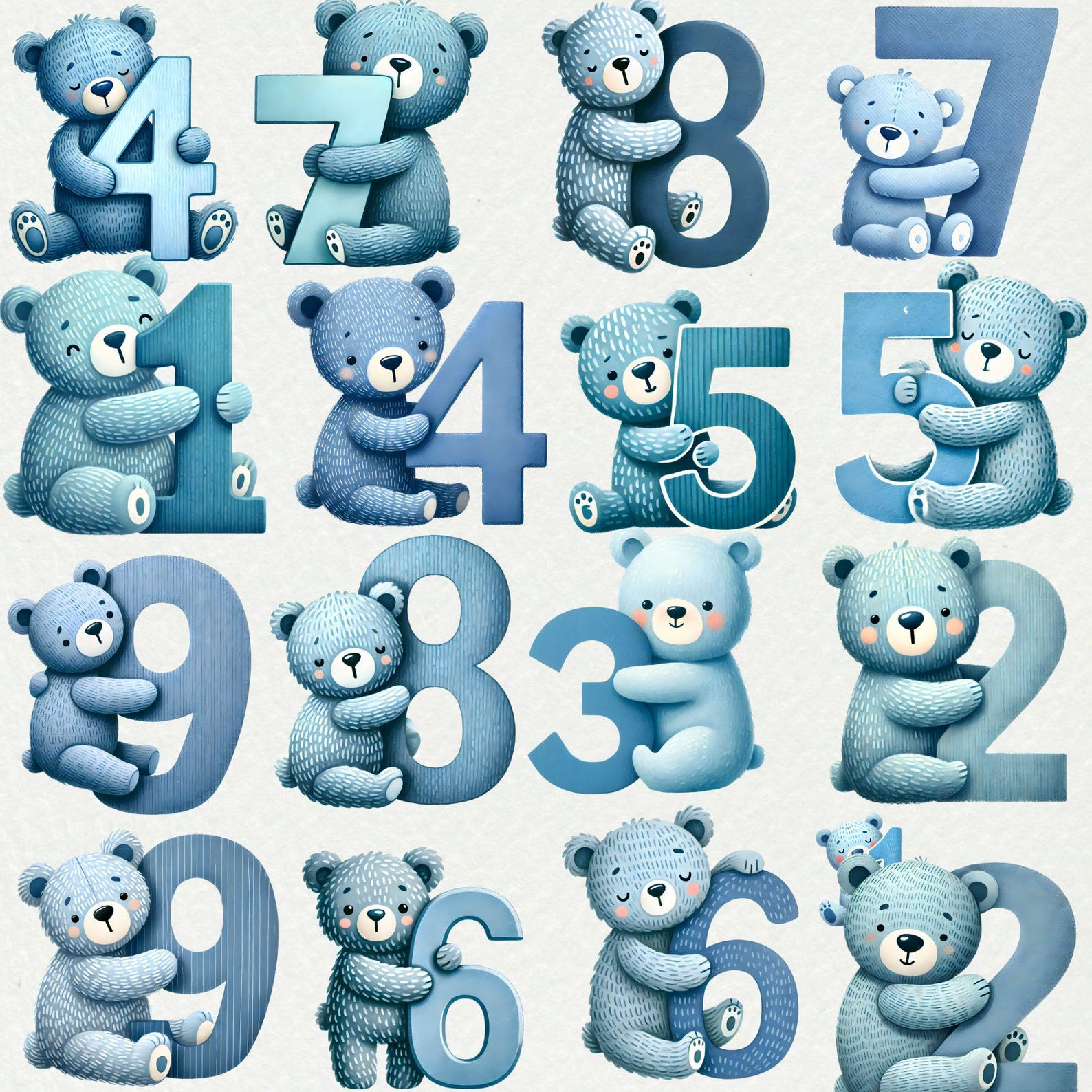 Blue Teddy Bear Clipart, Teddy Bear Clipart Png, Blue Birthday Png ...