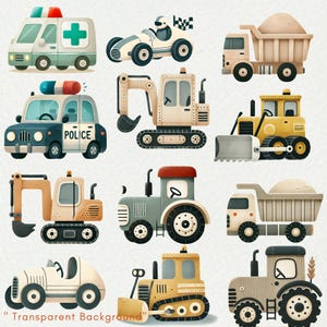 Watercolor Transportation Clipart, Vehicle Clipart, Public Transport ...