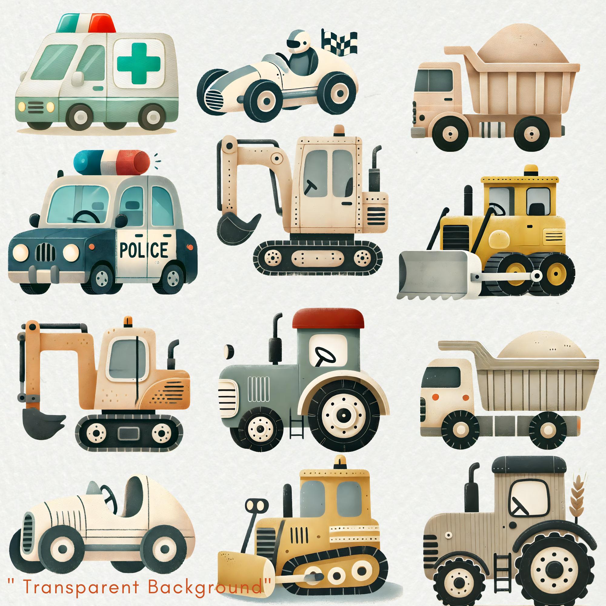 Watercolor Transportation Clipart, Vehicle Clipart, Public Transport ...