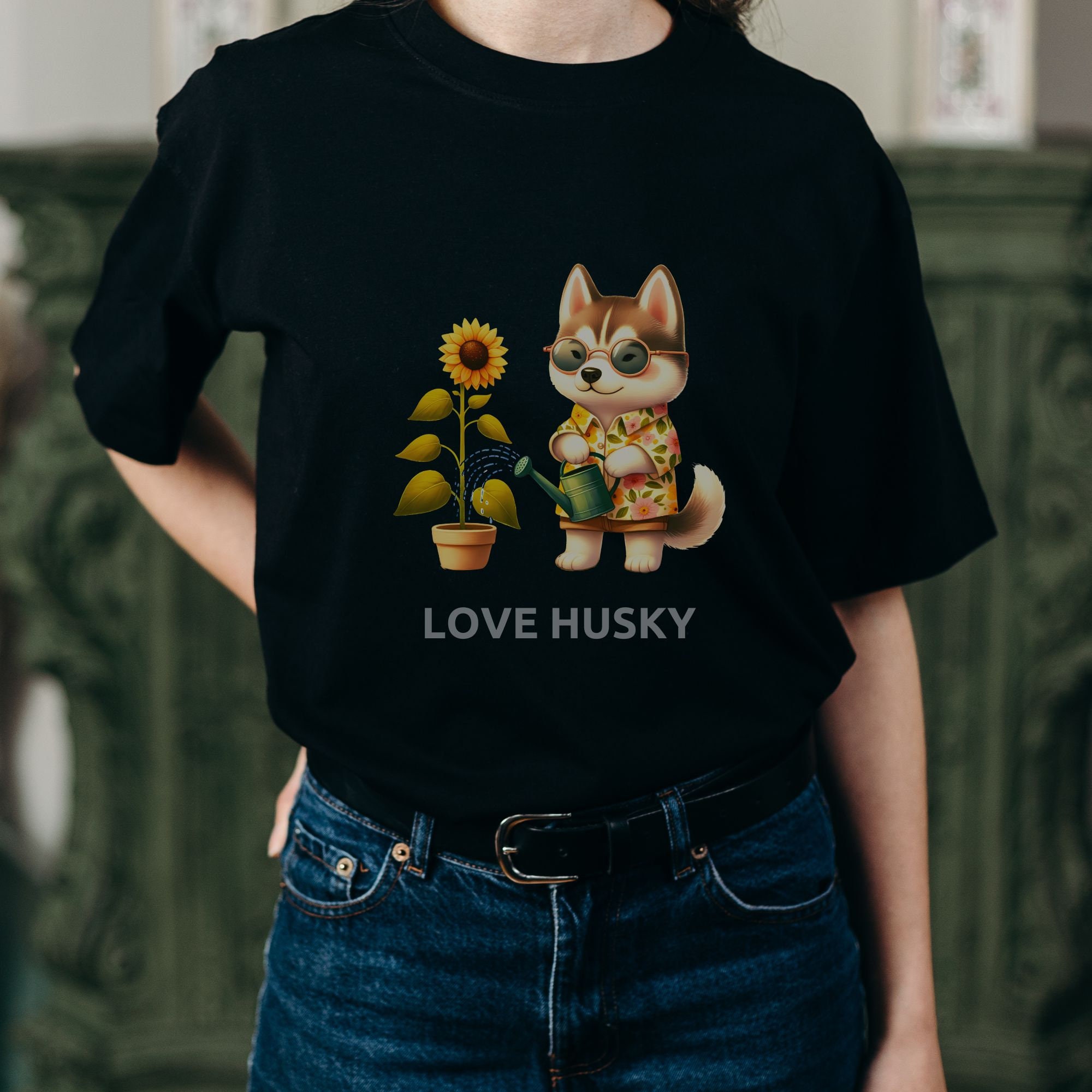 Cute Husky Clipart, Spring Clipart , Dogs Clipart, Little Animals ...